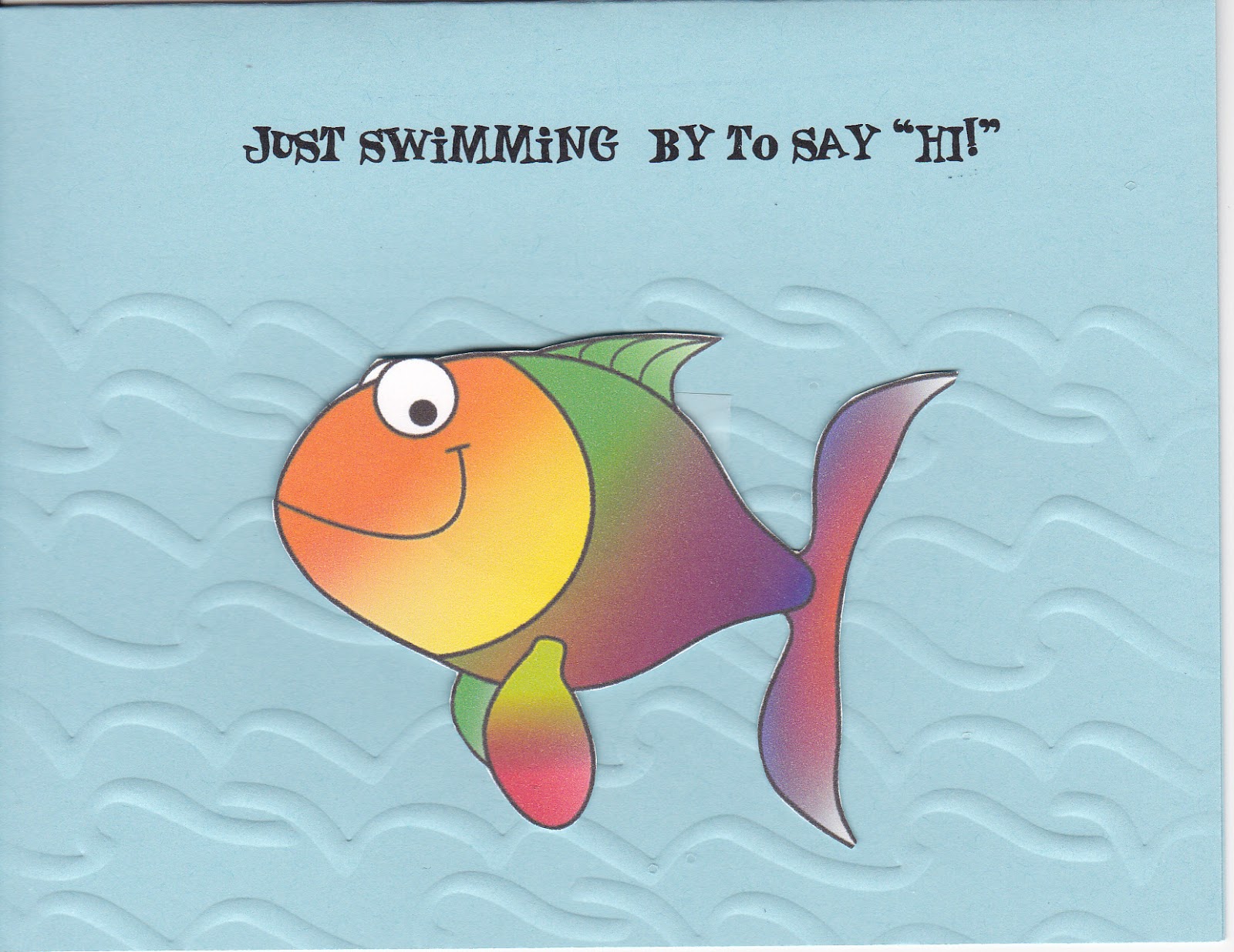 Cards, etc: Fin-tastic Secret Pen Pal Card