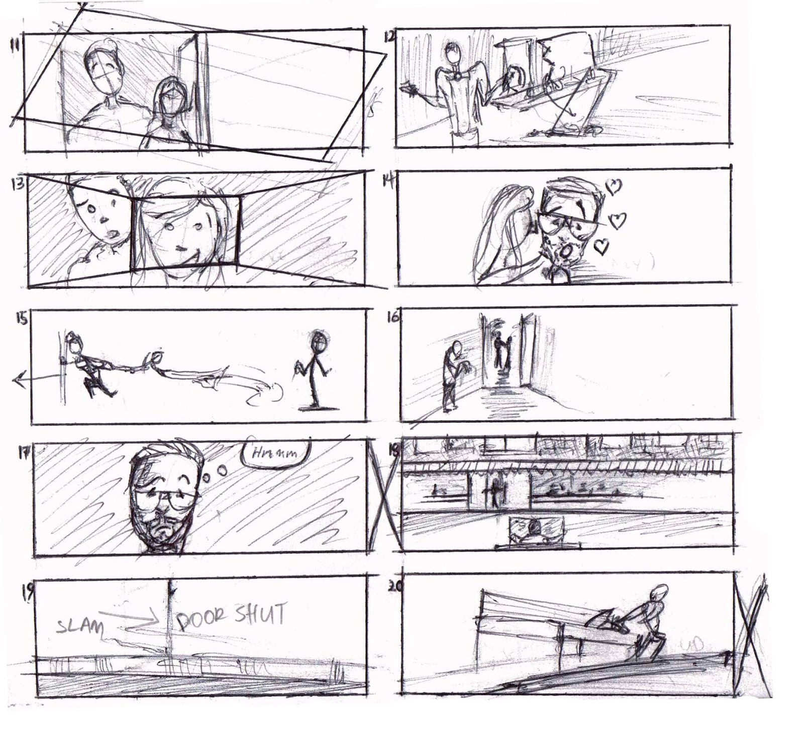 Akinbiyi Babarinde: From Script to Screen - Rough Storyboard