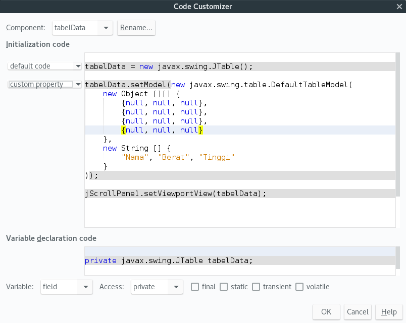 Cara Menginputkan Data Dari Jtextfield Ke Dalam Jtable Di Java Netbeans Javasc Developer