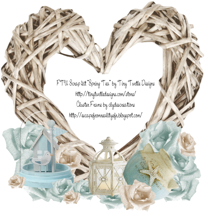 Escape From Reality Blog: FTU Cluster Frames "Spring Tea"