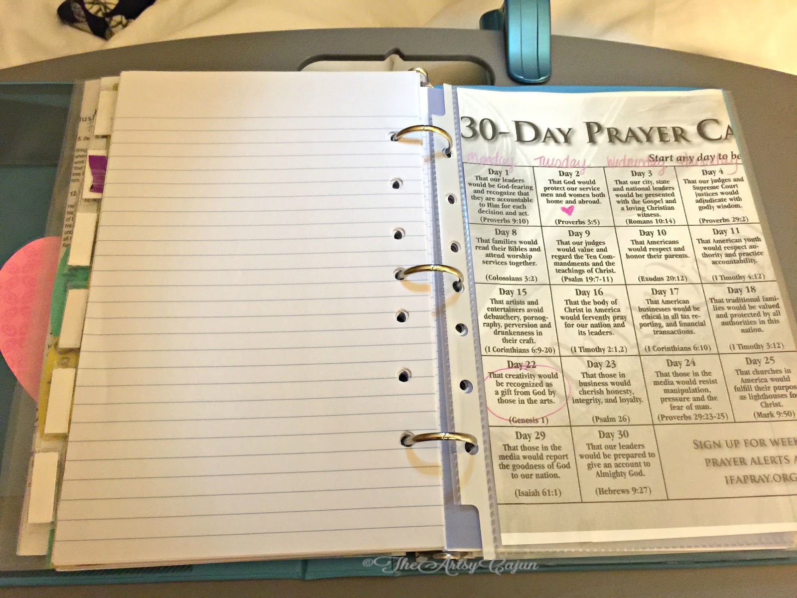 DIY Prayer Binder, Get Your Prayer Life In Order | The Artsy Cajun