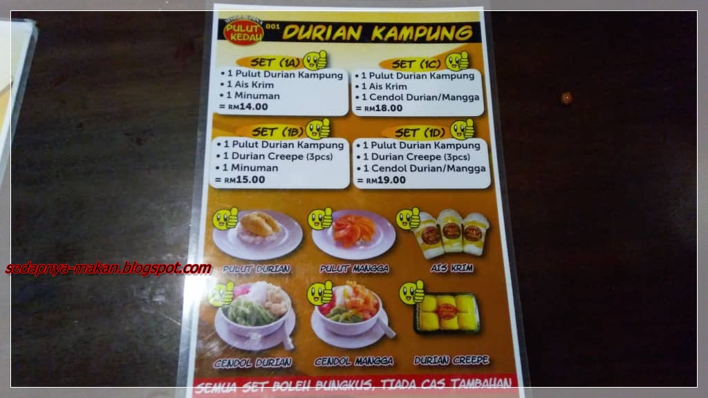 MaKaN JiKa SeDaP: Jom makan pulut durian di Cafe Milla Hana Pulut Kedah ...
