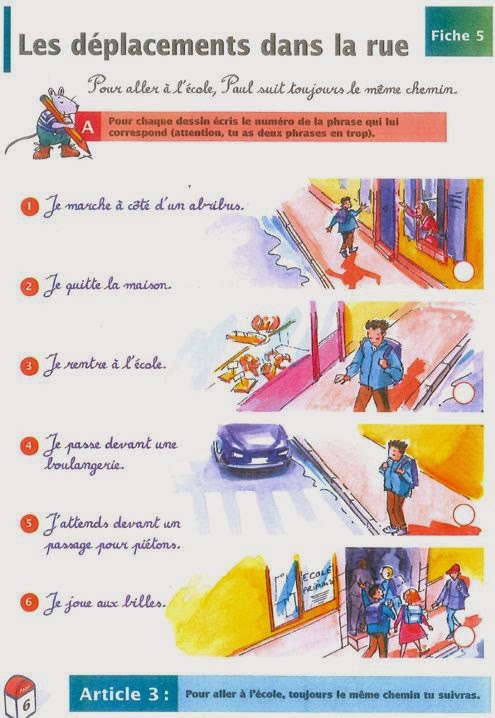 Sécurité Routière dans les écoles de Wissous: Exemples de fiches ...