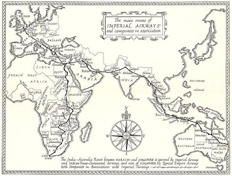 The Presurfer: Vintage Maps Rekindle The Romance Of Early Air Travel