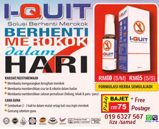 I QUIT - JOM BERHENTI MEROKOK DENGAN RM12.15