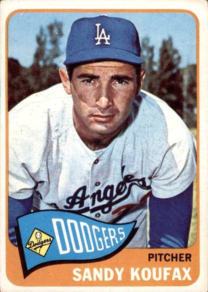 Dodgers Blue Heaven: A Visual Checklist of Sandy Koufax Baseball Cards ...