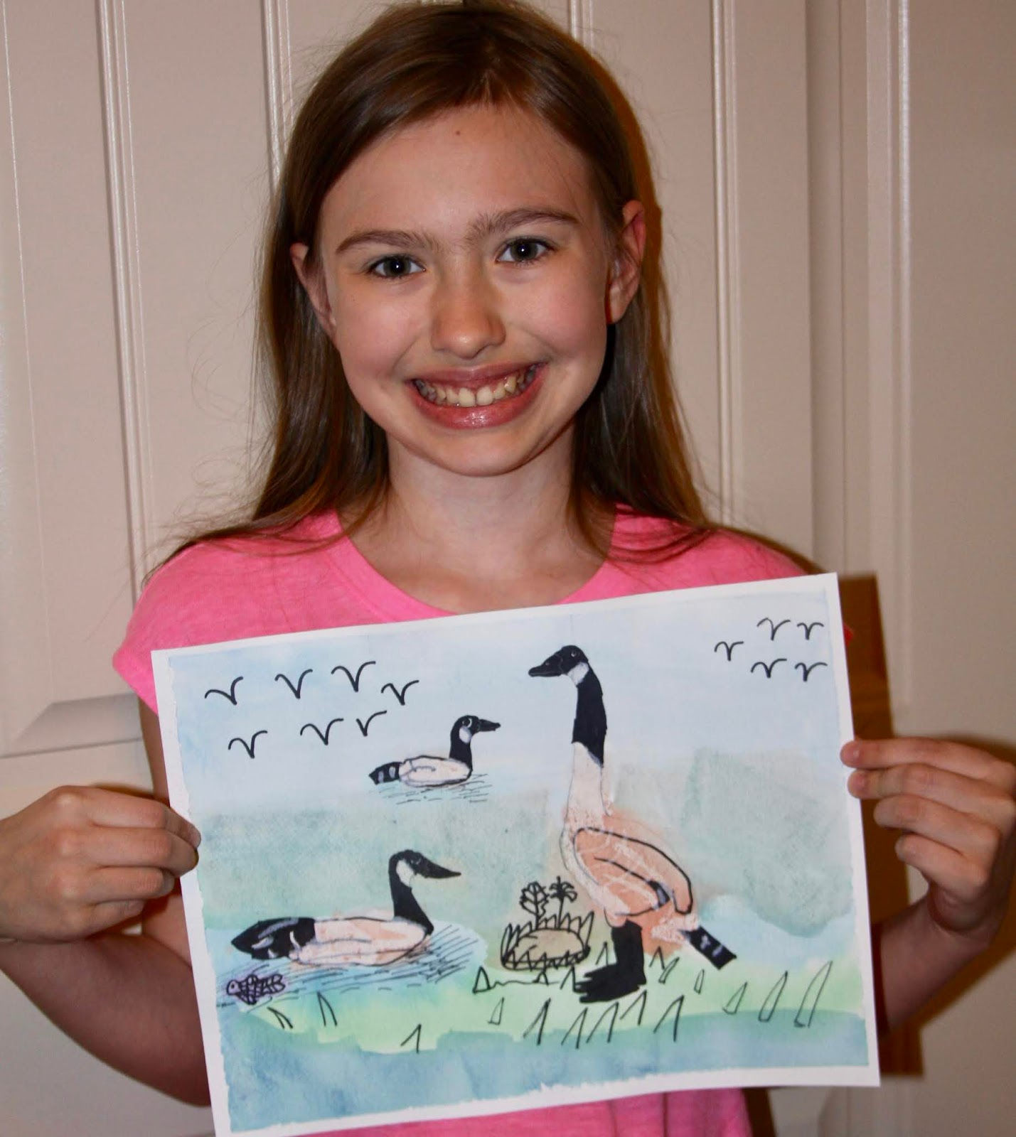 A Learning Journey: Canadian Geese Art Project