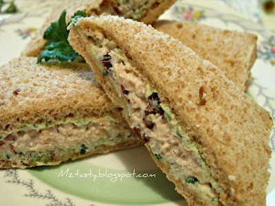 MzTasty's Kitchen, Savor The Flavor: Walnut Chicken Tea Sandwich