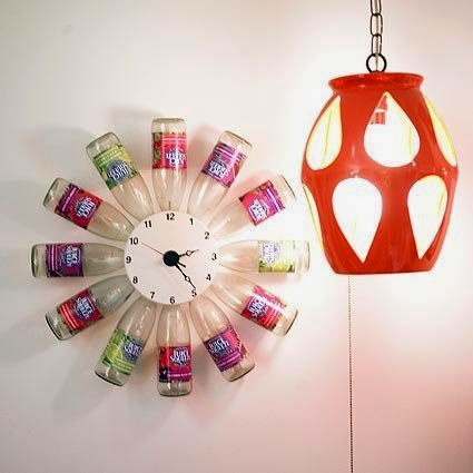 10 design jam dinding terbaik dari benda-benda bekas - es teh panas