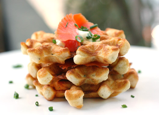 lisa is cooking: Smoked Salmon Waffles