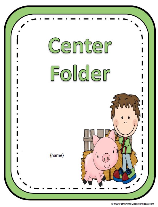 Back to School Farm Animal Themed Daily Work Folder Covers for ...