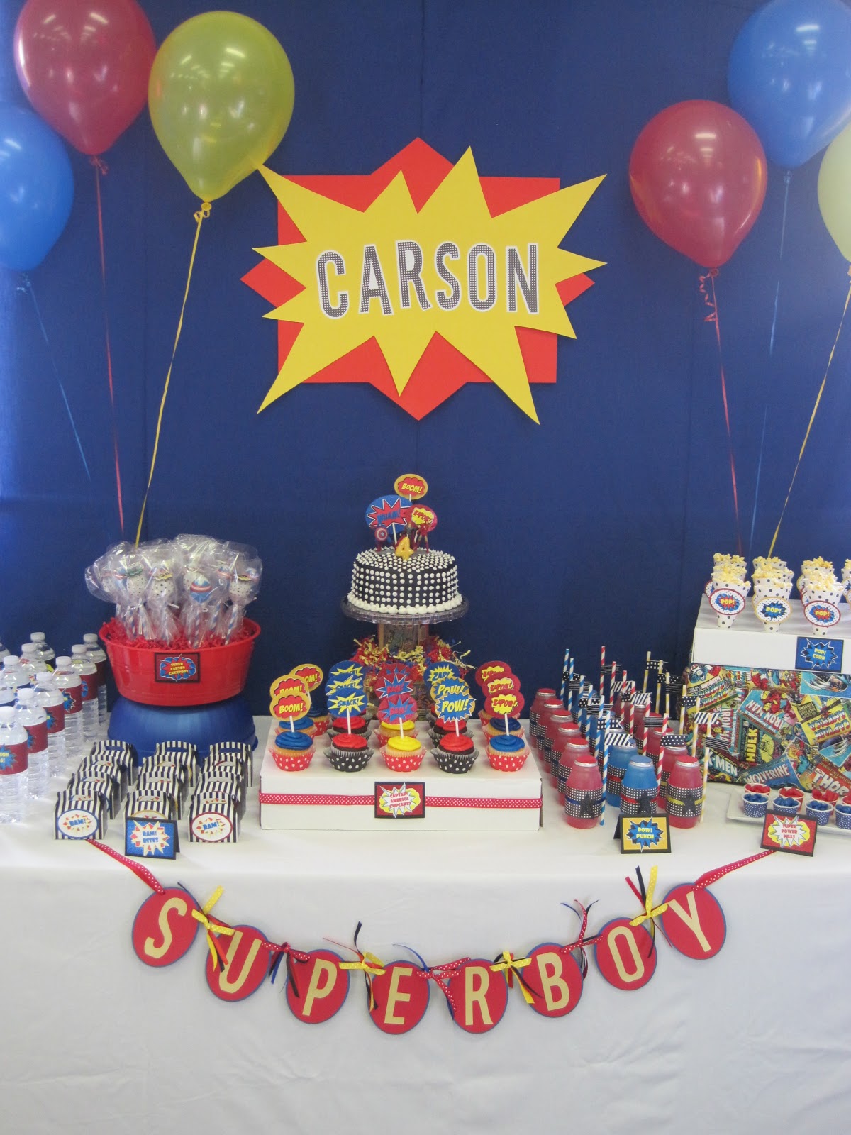 NBrynn: Vintage Super Hero Birthday Party