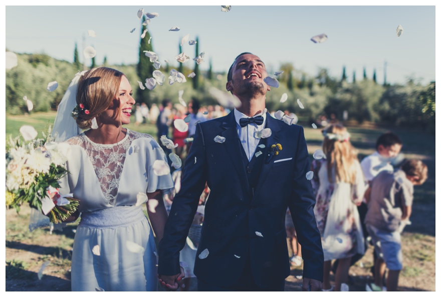 A Rustic French Wedding with a Flower Market Theme - The Second Ceremony