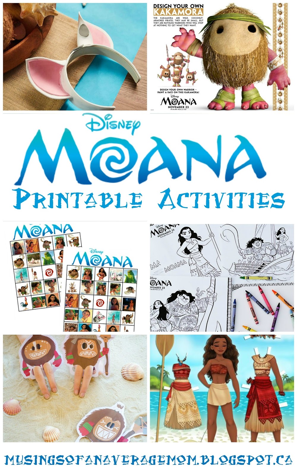 Musings of an Average Mom: Moana Crafts