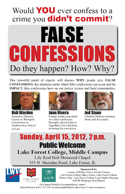 League of Women Voters of Lake County: False Confessions: Do They ...