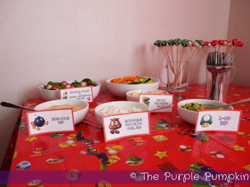 Food for a Nintendo Themed Birthday Party!