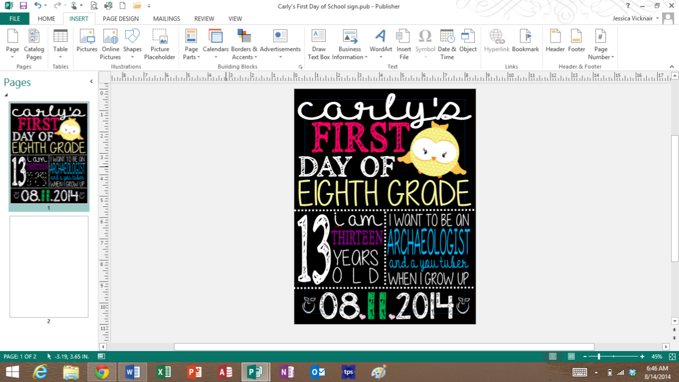 First Day of School Signs! FREEBIE!!! Make it personalized with a ...