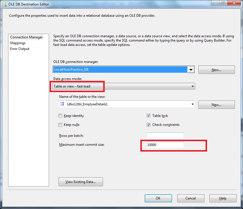 Microsoft SQL Server Knowledge Bank: Error Handling With OLEDB Destination – Fast Load
