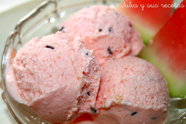 JULIA Y SUS RECETAS: Helado de sandía
