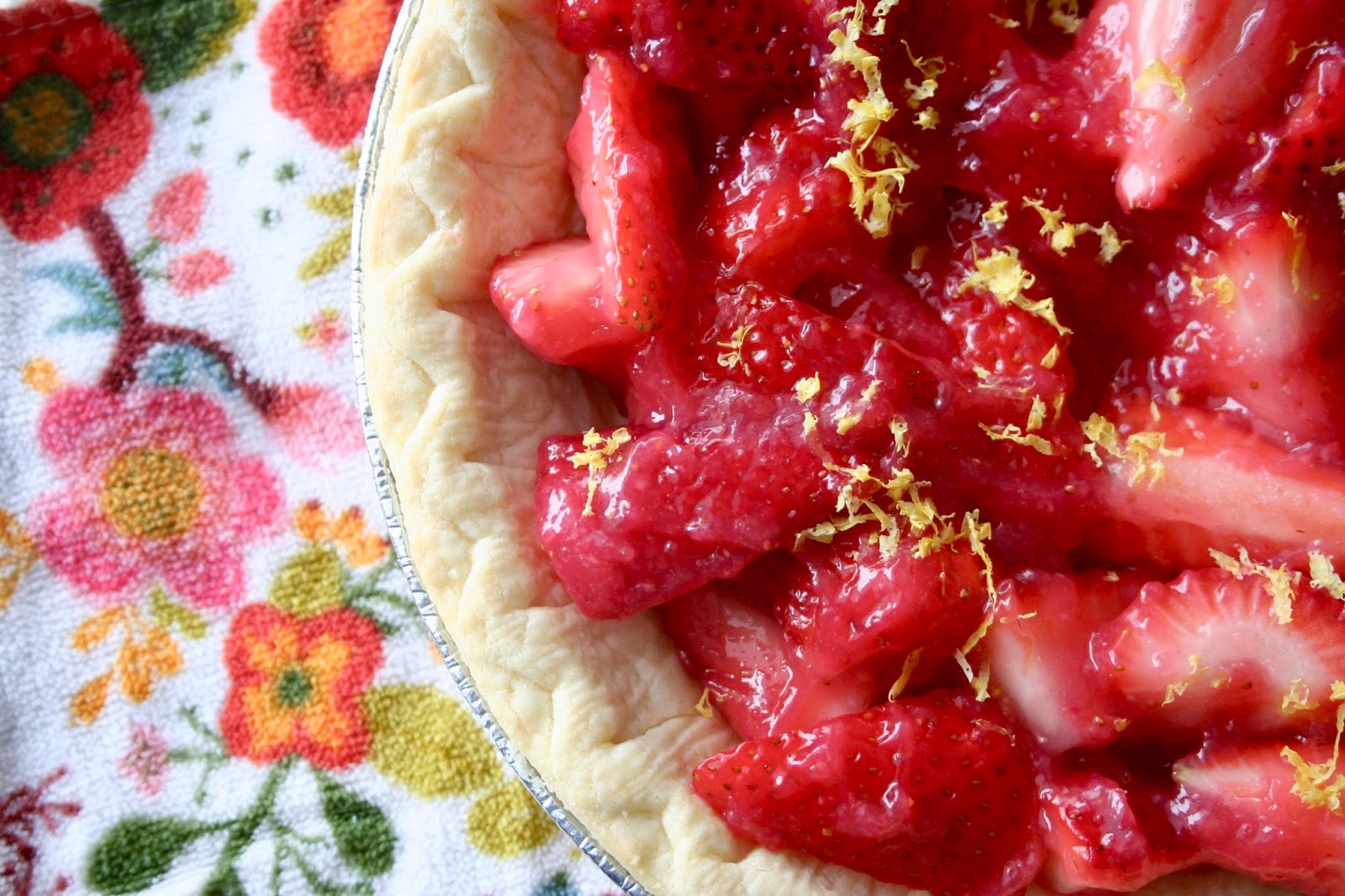 Fresh Strawberry Lemon Pie