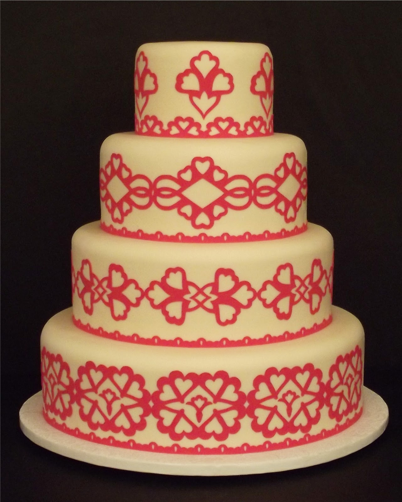 Creative Designs For Cakes: Pre-Cut Wedding Cake Designs