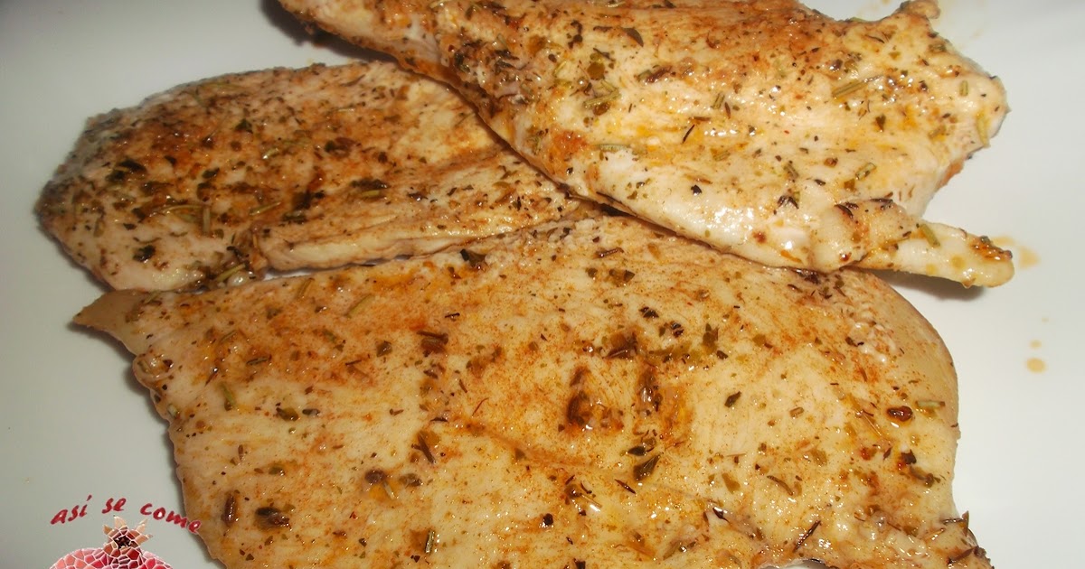 Así se come en Granada.: Pechuga de pollo aliñada
