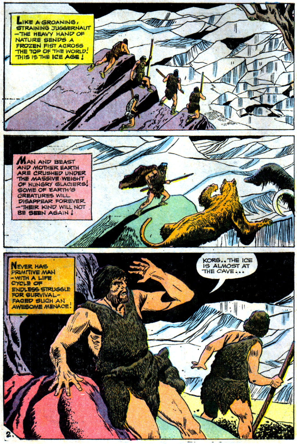 THE CHARLTON COMICS READING LIBRARY: KORG 70,000 BC #'s 1-9 May 1975 to ...