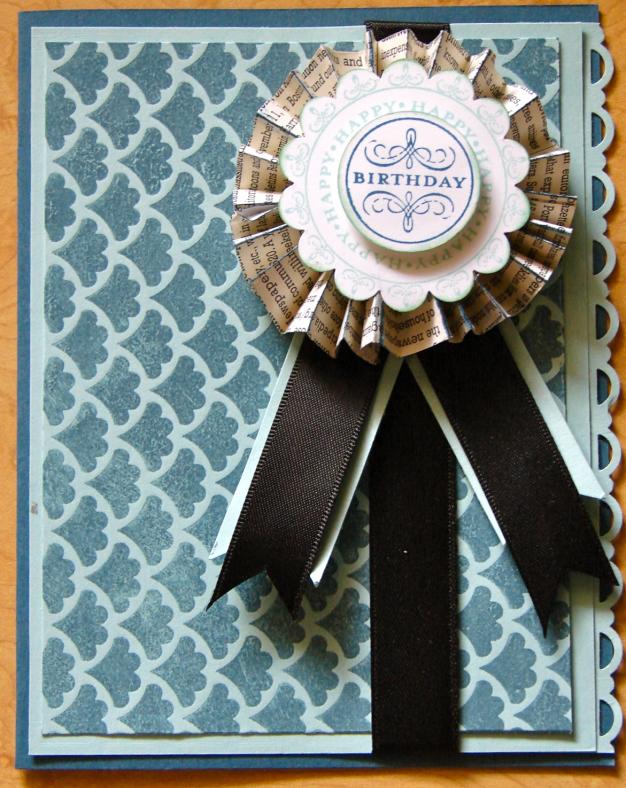 Newsletter Link: Blue Ribbon Birthday Card