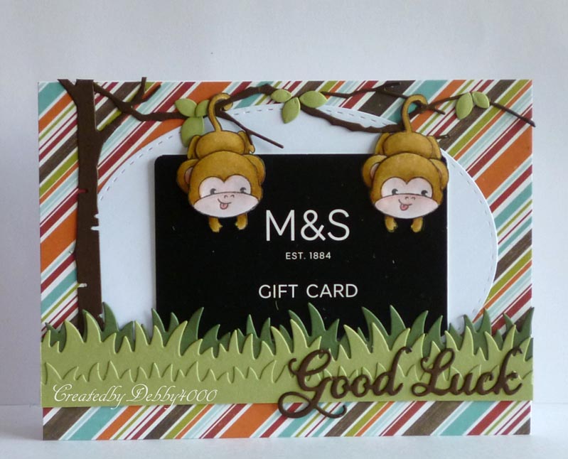 A Scrapjourney: Cheeky Monkey Gift Card