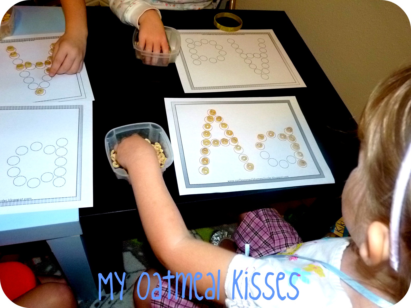 My Oatmeal Kisses: The Letter A Preschool Fun!