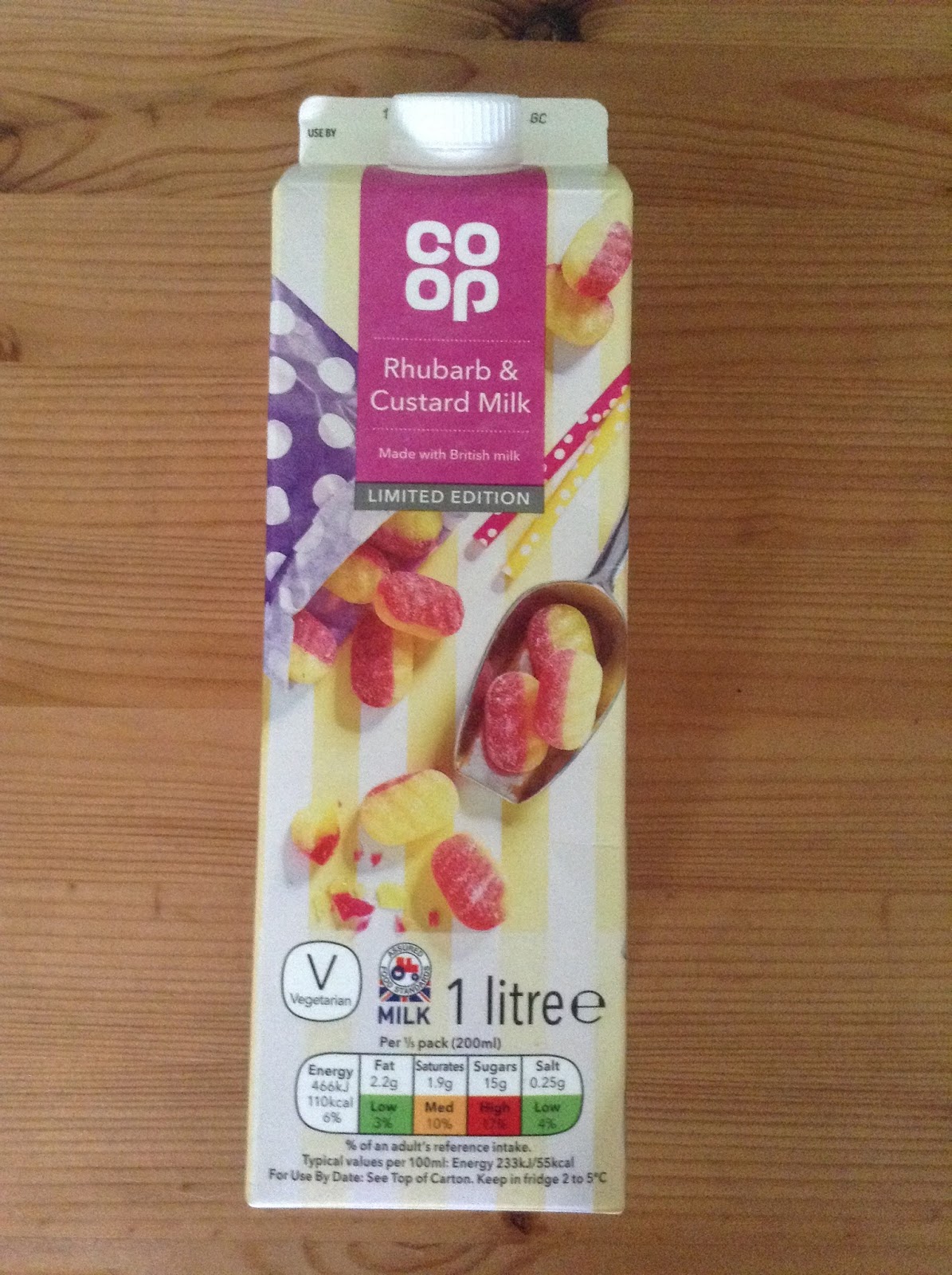 The Co Op Rhubarb & Custard Milk (Limited Edition)