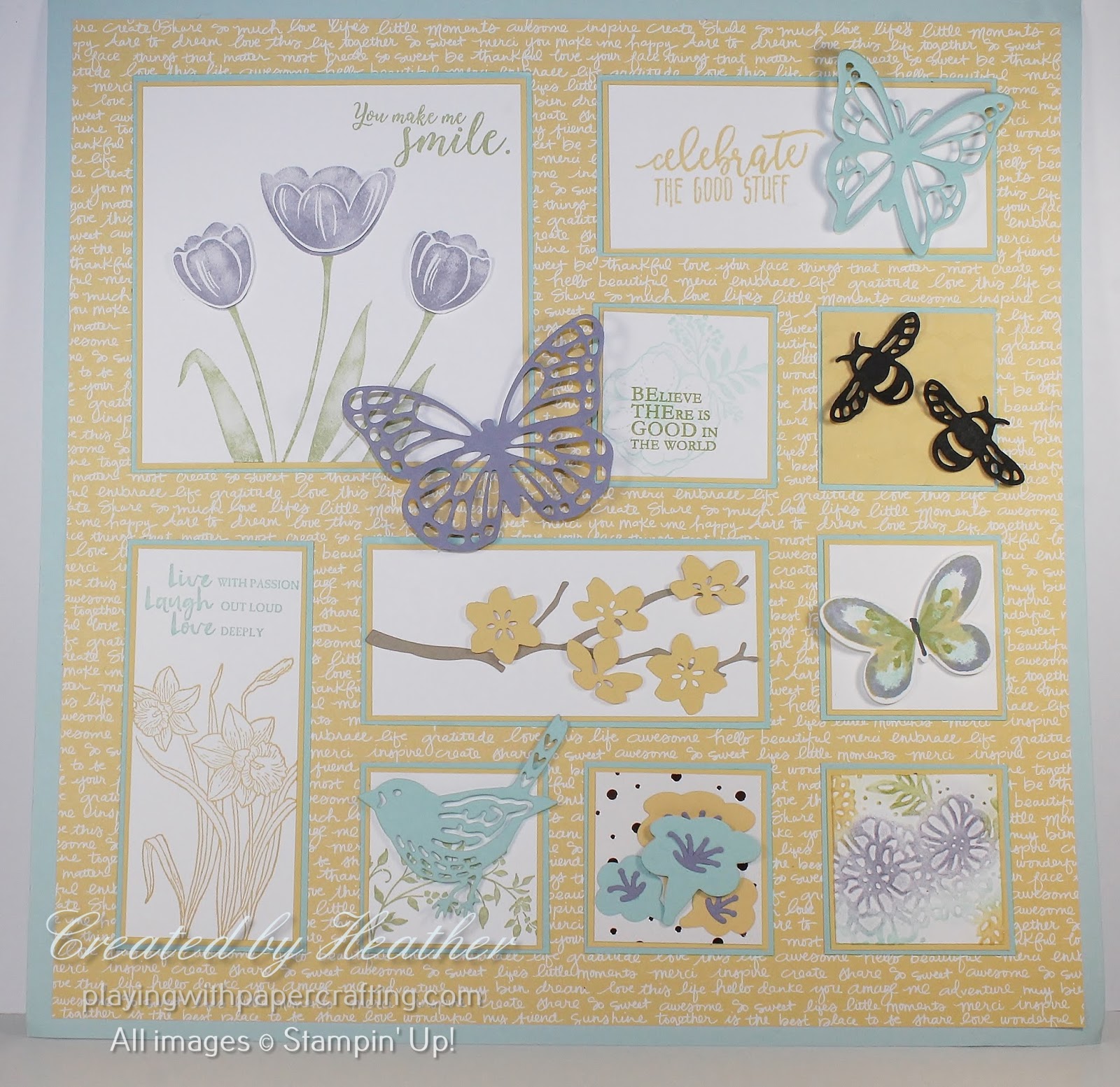 Playing with Papercrafting: Spring is Coming - A Spring Sampler