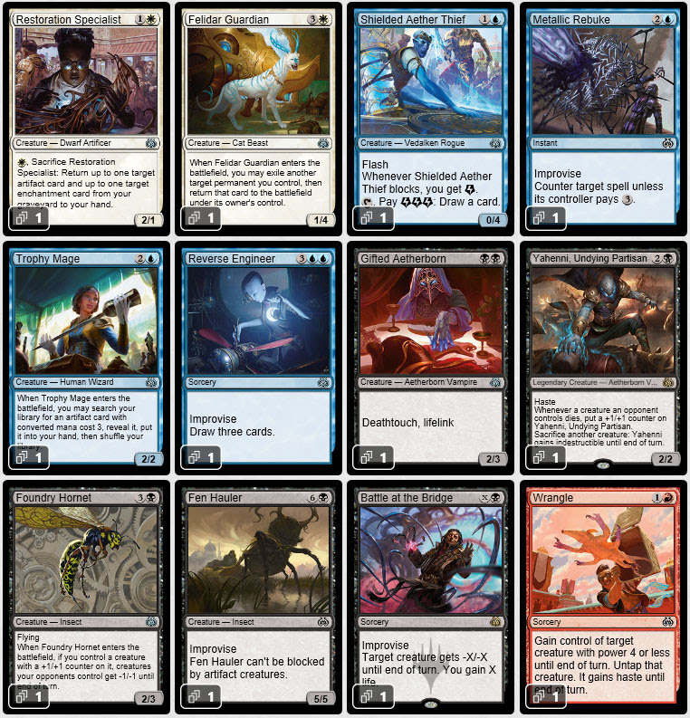 Magic the Gathering Adventures: The New Era Cube: Kaladesh Block