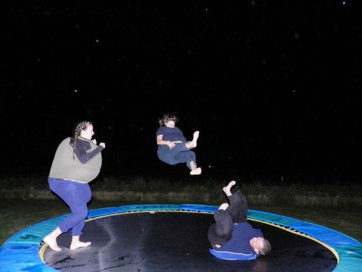 My Blonde Spot: Chubby Jumping!