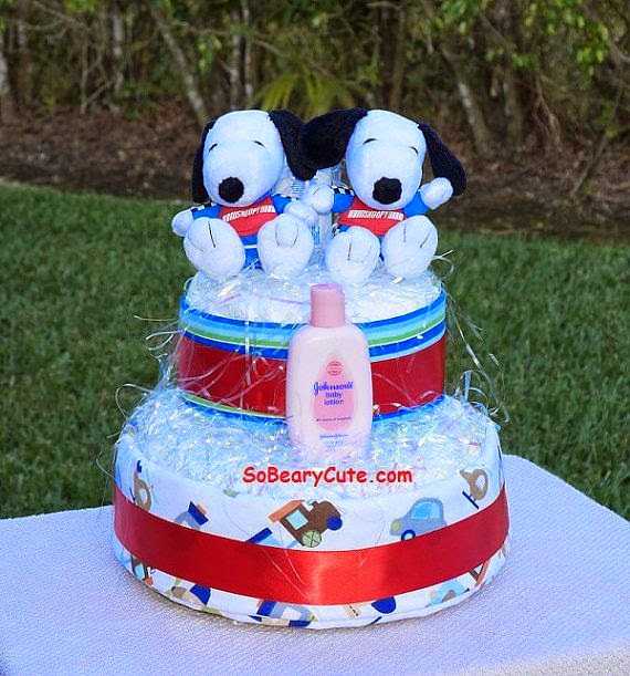 So Beary Cute: Snoopy Diaper Cake