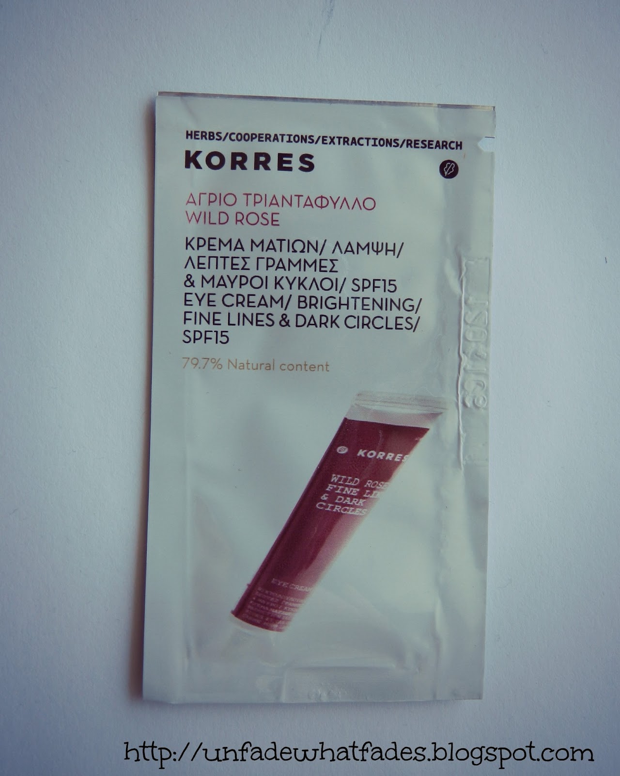 Unfade what fades: Korres Wild Rose Eye Cream review