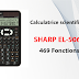 Calculatrice scientifique SHARP EL-506X - 469 Fonctions (Statistique ...