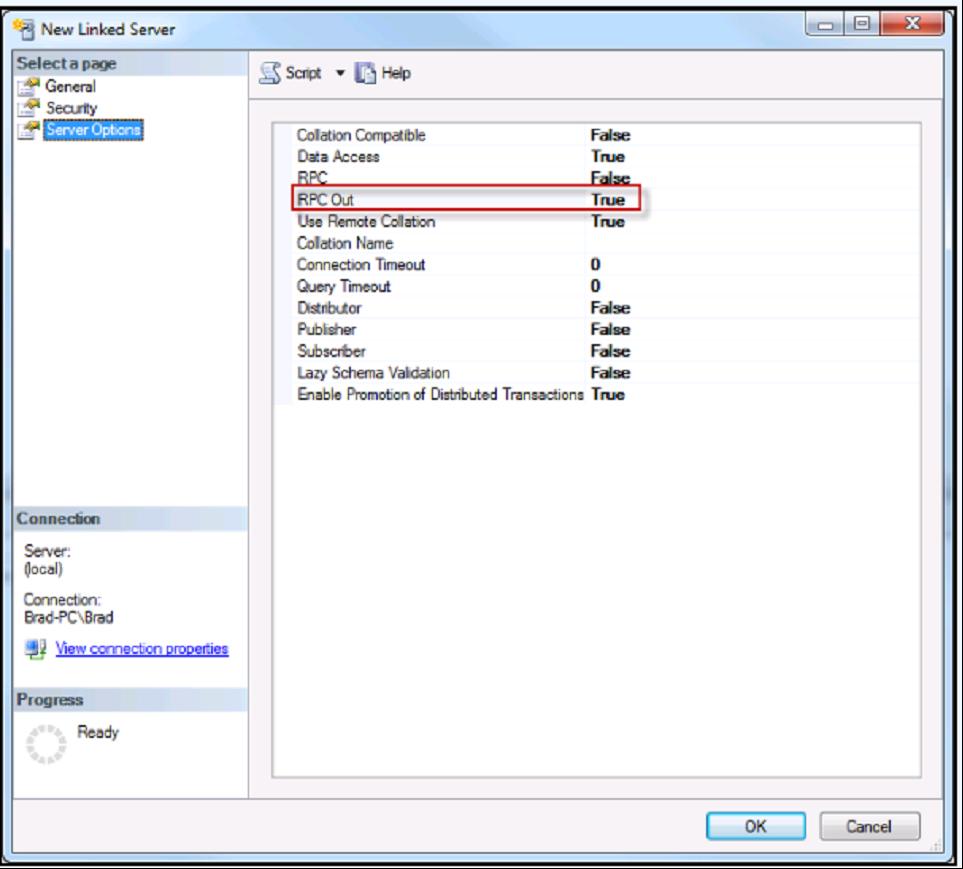 ORACLE @ Work: SQL Server: Linked Server is not configured for RPC error: