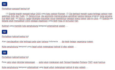 Contoh Soal Kata Penghubung Temporal Antarkalimat - Jegeristik