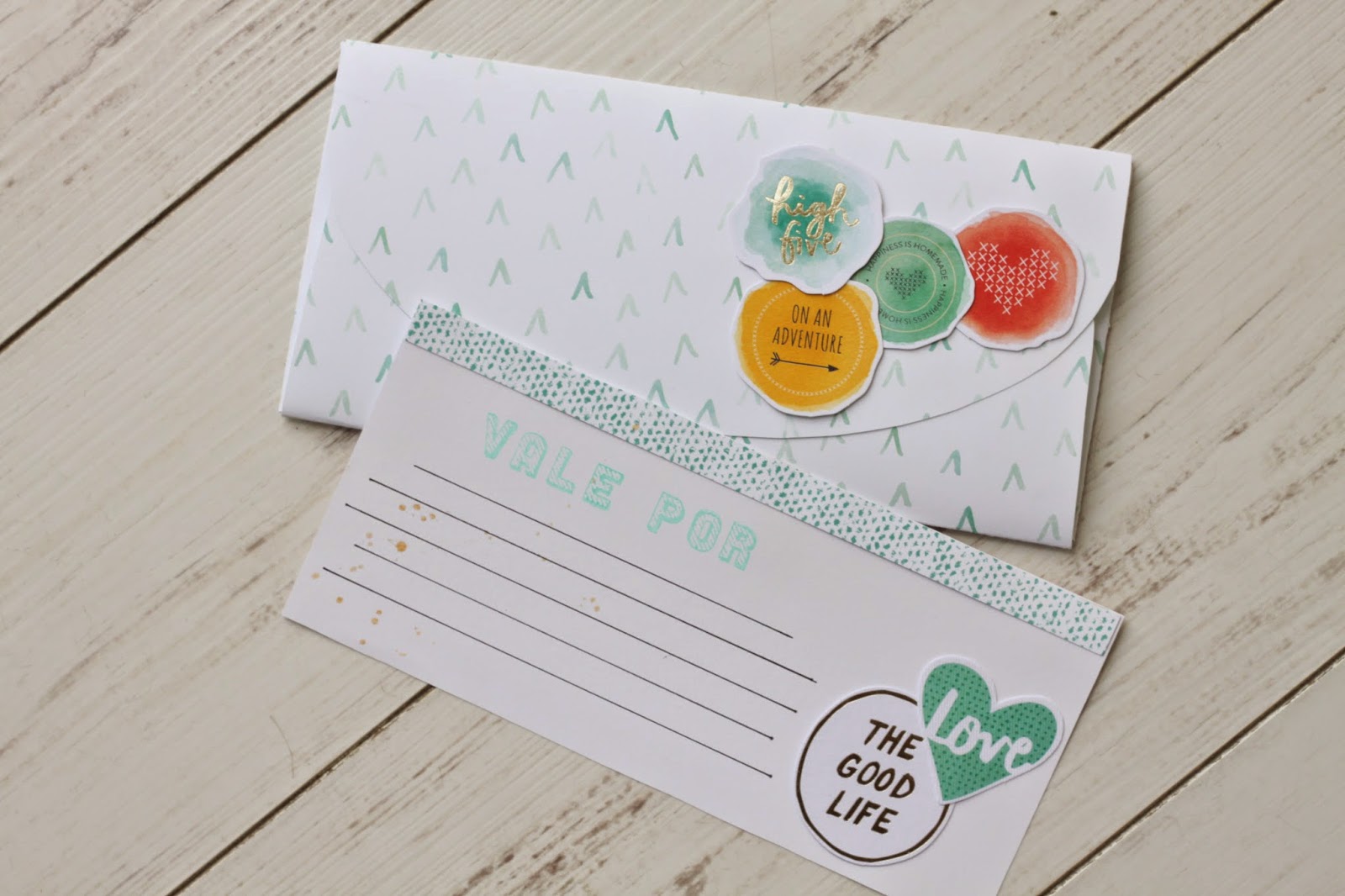 Con Papel y Corazón: Como hacer un Vale regalo y su sobre totalmente ...