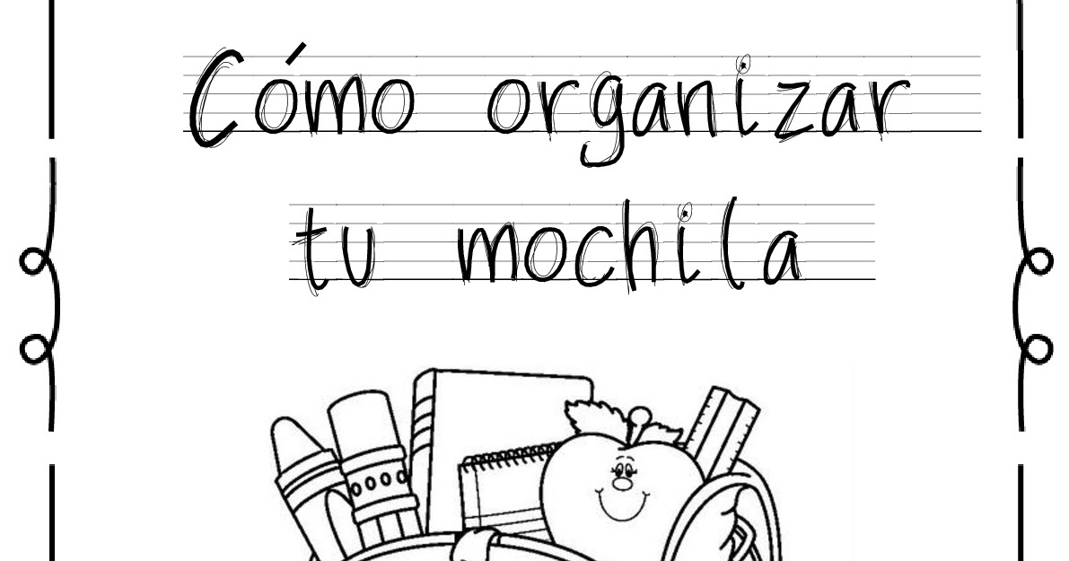 Paso a paso de cómo organizar nuestras mochilas