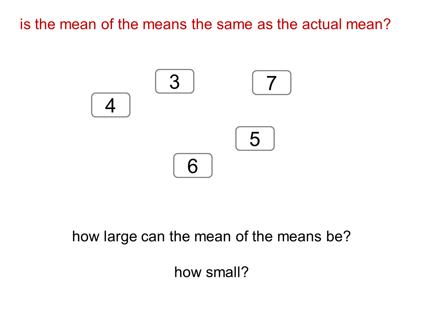 MEDIAN Don Steward mathematics teaching: mean of the means