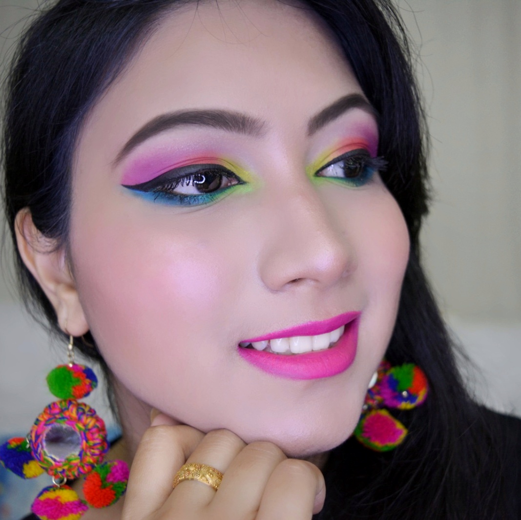 My OBSESSion: Multi Colour Makeup Tutorial Inspired By HOLI 2017 ...