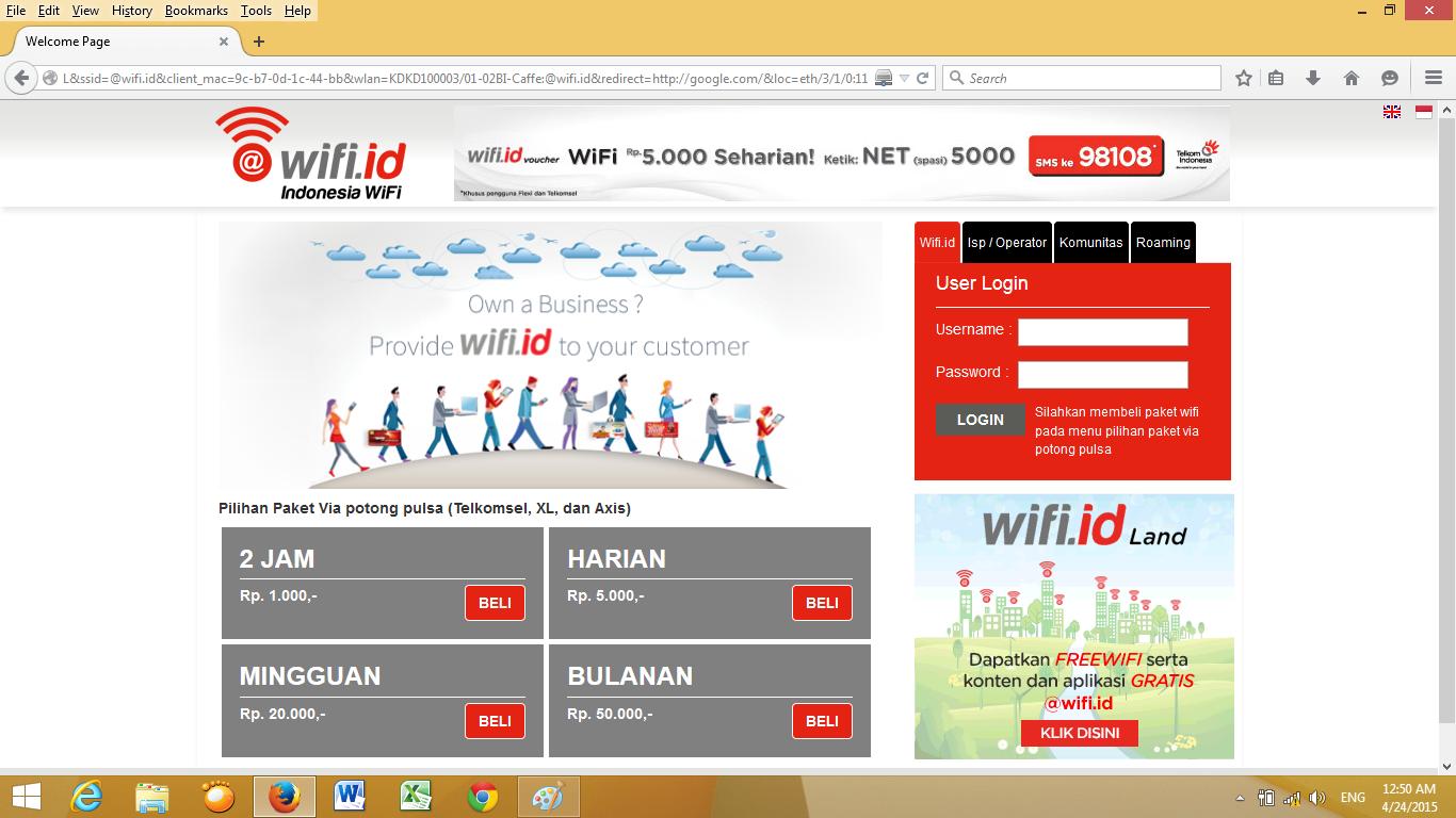 Internetan Gratis Menggunakan @wifi.id 100% Work - Decoups Corp