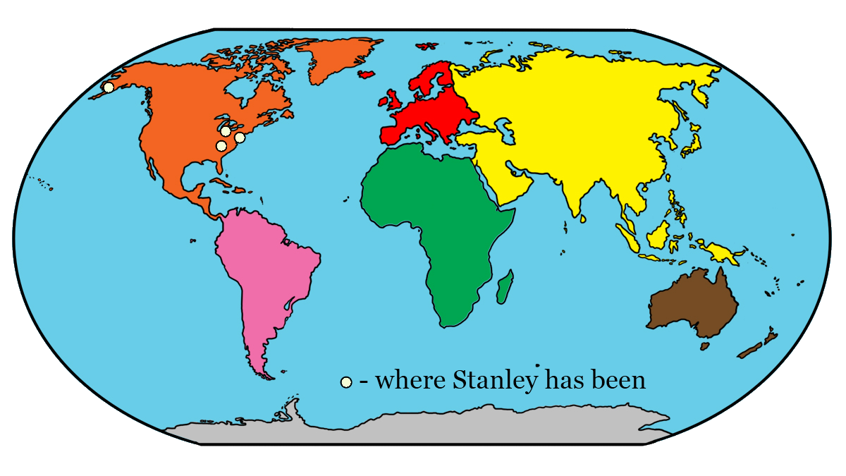 Room 205's Flat Stanley Adventures: Stanley's Travel Map