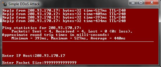 SIMPLE DDoS Tools ~ C.I.H.C Secret Channel