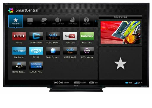 Sharp LC-90LE745U, The World's Largest LED TV, Size 90 Inches - Gadget