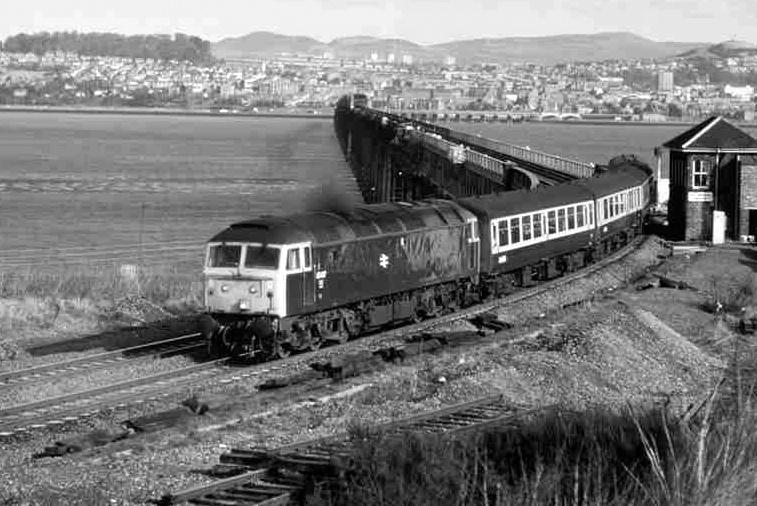 Tour Scotland: Old Photograph Passenger Train Tay Railway Bridge Wormit ...