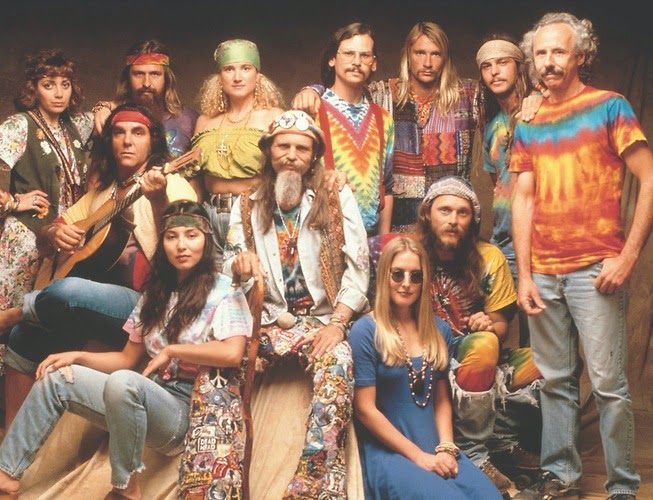 hippies como símbolo de paz. ~ Culturas de calle