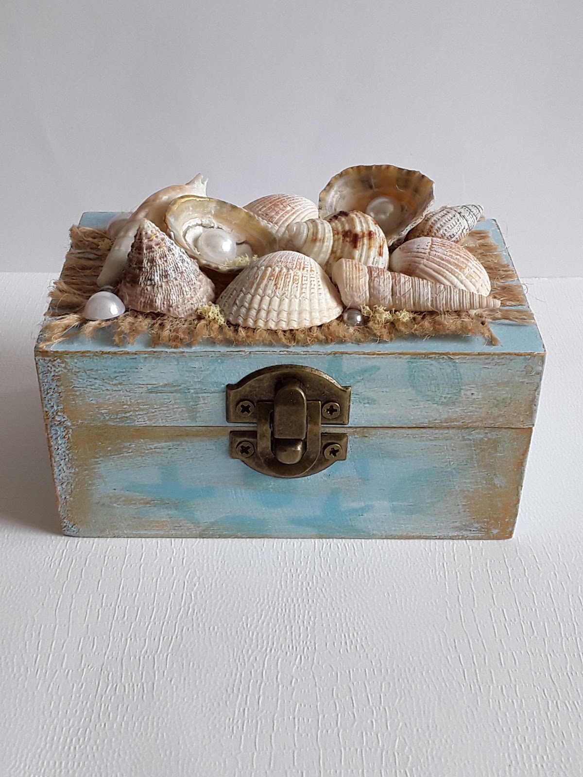 Sharon's Crafting Corner.: Sea shell box.